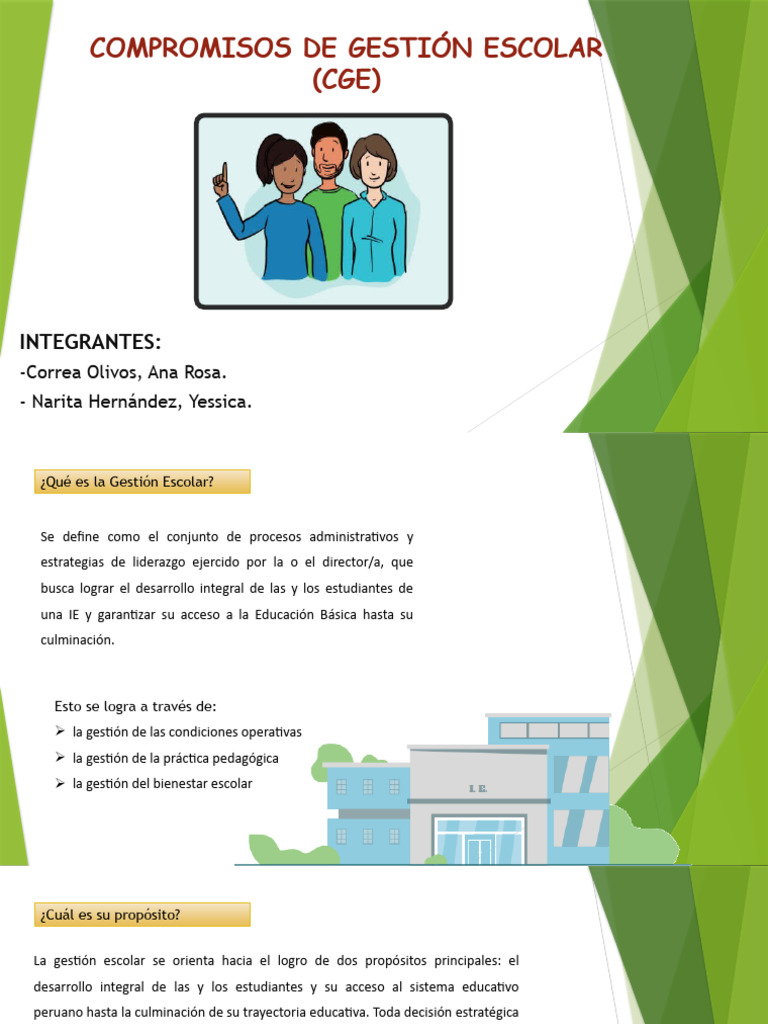 Compromisos de Gestión Escolar 2023 | PDF