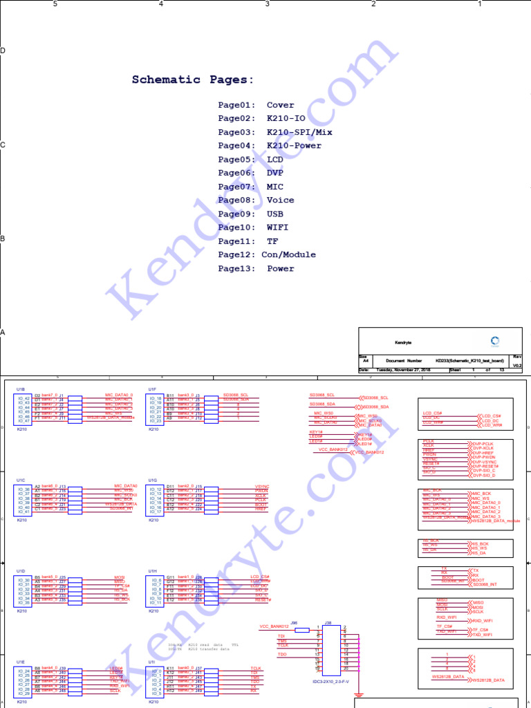 K210 Test Board Schematic Overview | PDF | Chess Openings | Chess Theory
