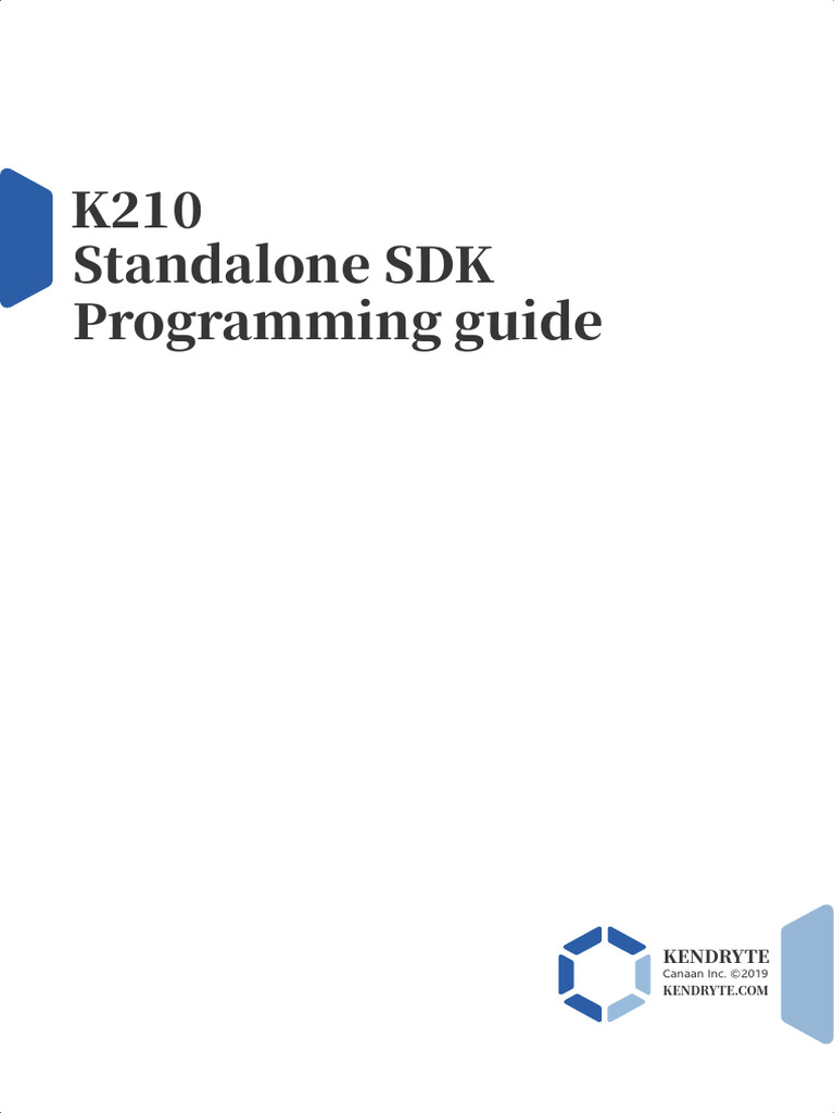 Kendryte Standalone Programming Guide 20190311144158 en | PDF | Encryption | Computing