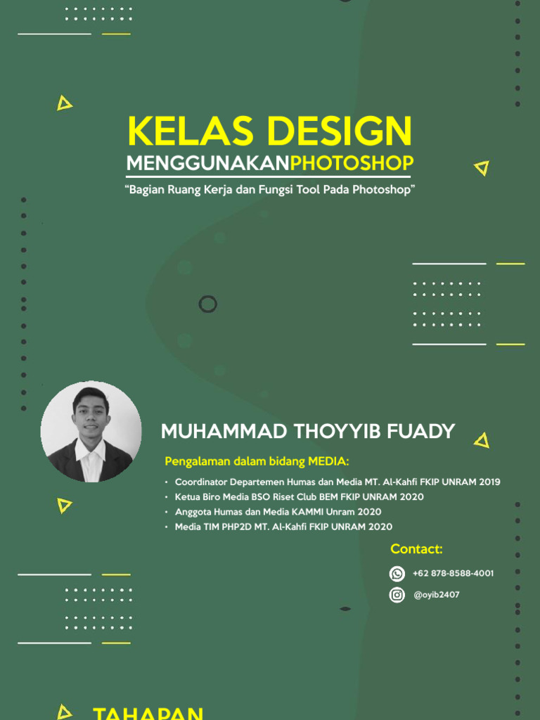 Kelas Design - Bagian Ruang Kerja Dan Fungsi Tool Pada Photoshop | PDF