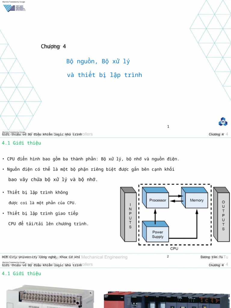 Chapter 4 - Processor, Power Supply and Programming Device | PDF