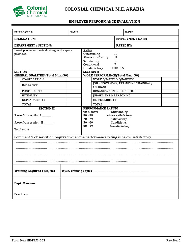 HR FRM 003 Perform | PDF HR FRM 003 Perform | PDF