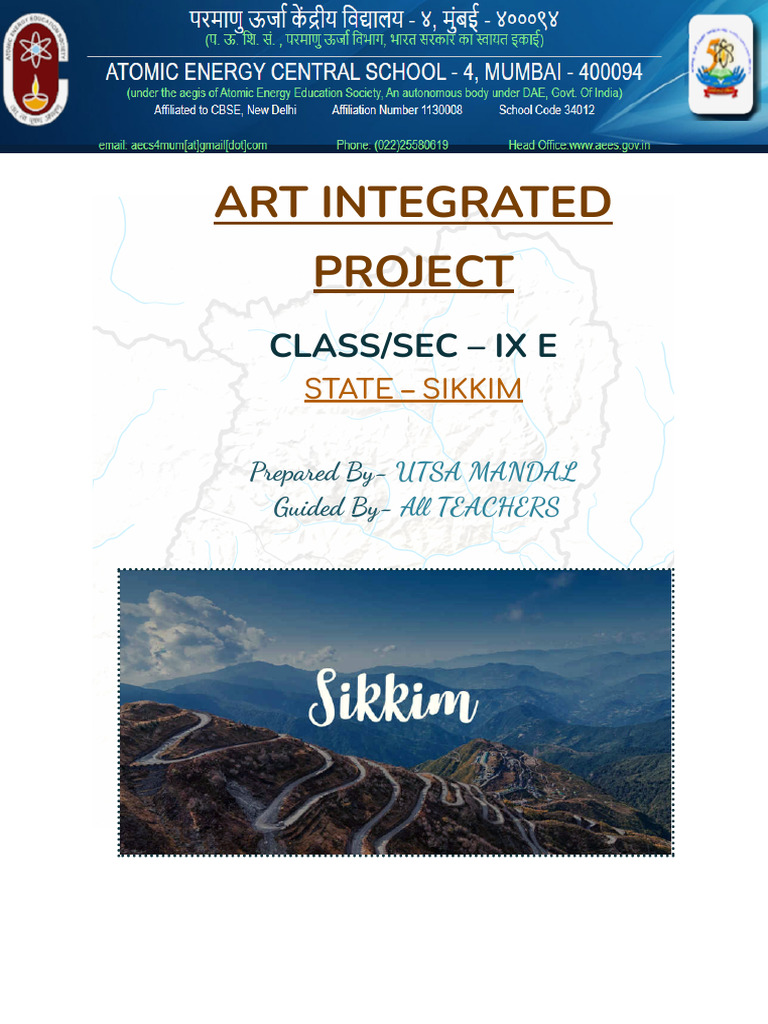 AIP On Sikkim | PDF | Poetry | English Literature