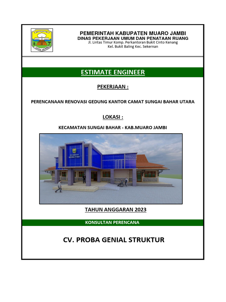 Contoh Engineer Estimate | PDF