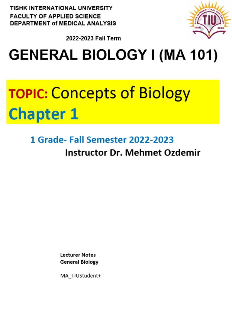 Concepts of Biology Chapter 1 | PDF | Reproduction | Sexual Reproduction