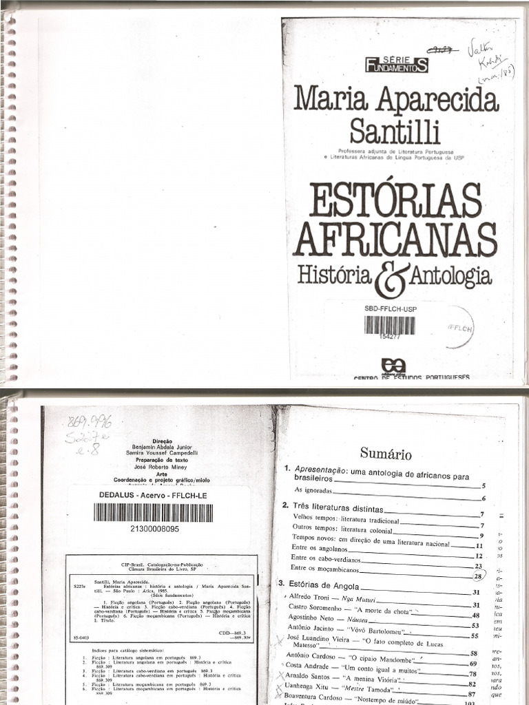 SANTILLI, Maria Aparecida - Estorias Africanas - Historia & Antologia | PDF