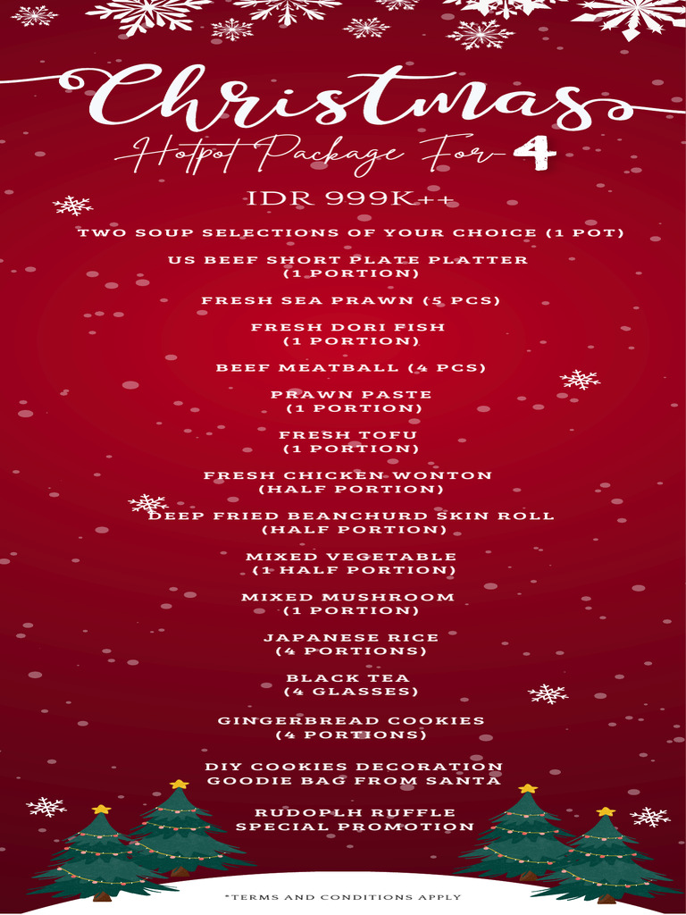 Christmas Hotpot Package | PDF