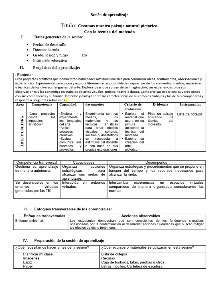1°s31 Art Exp7 | PDF | Pinturas | Aprendizaje