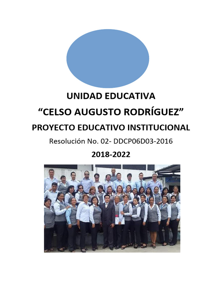 Proyecto Educativo Unidad Celso Rodríguez | PDF | Enseñando | Inclusión ...