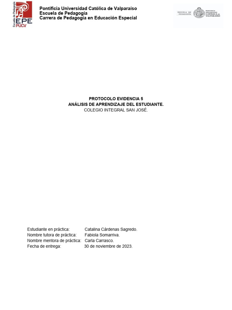 Protocolo 5 Análisis de Aprendizaje | Descargar gratis PDF | Aprendizaje | Enseñando