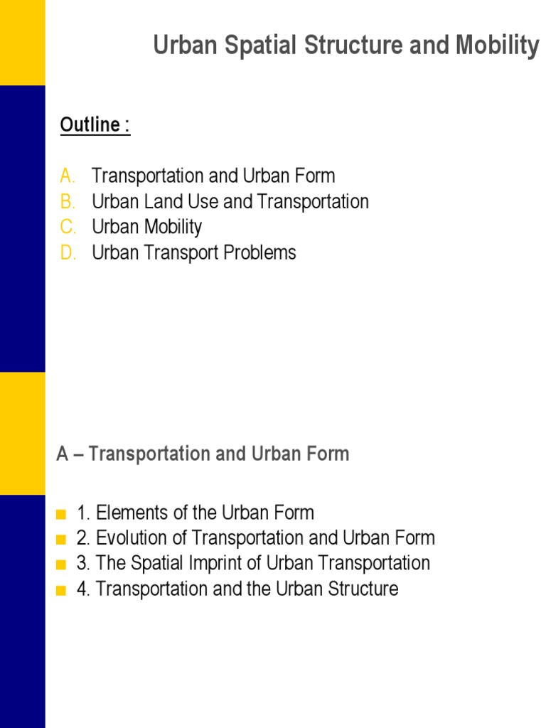 Urban Transport and Spatial Dynamics | PDF | Public Transport | Commuting