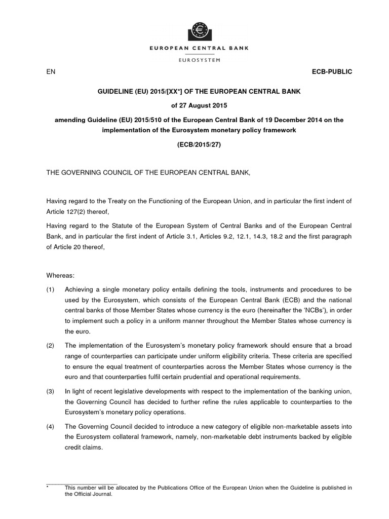 Gendoc | PDF | European Central Bank | European Union