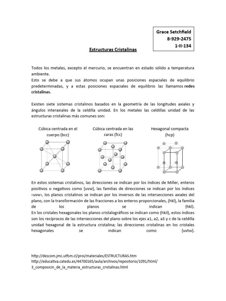 Estructuras Cristalinas Pdf