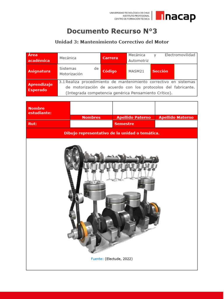 Masm21 U3 DR3 | PDF | Pistón | Motor de combustión interna