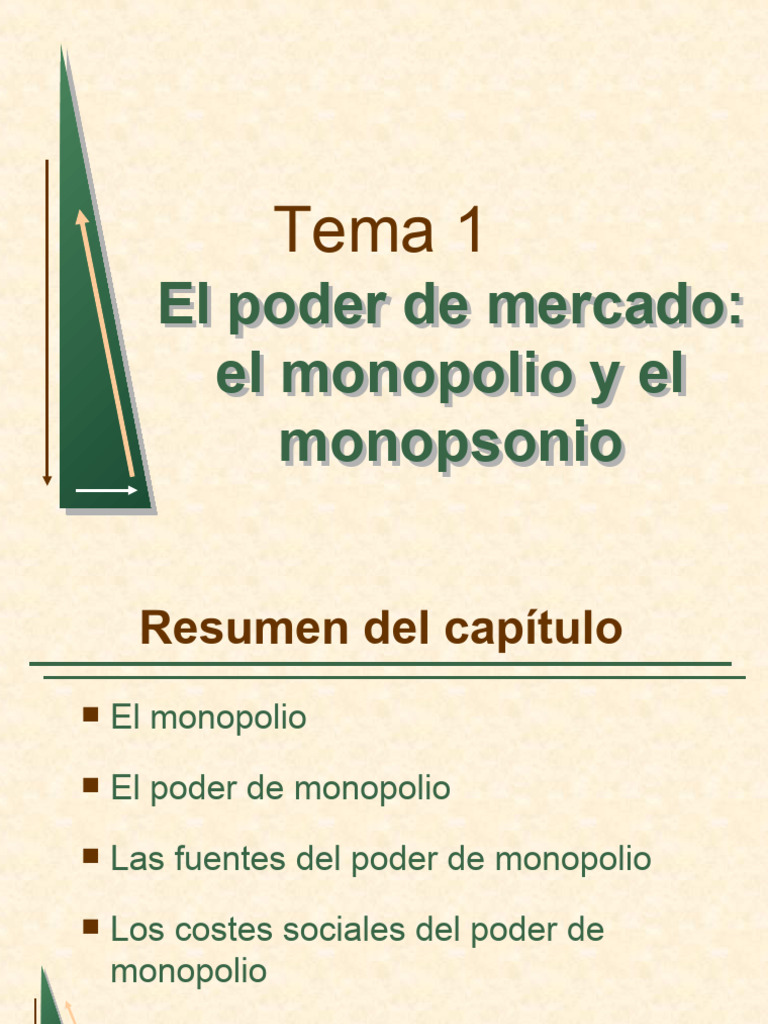 Tema 1 | PDF | Monopolio | Mercado (economía)