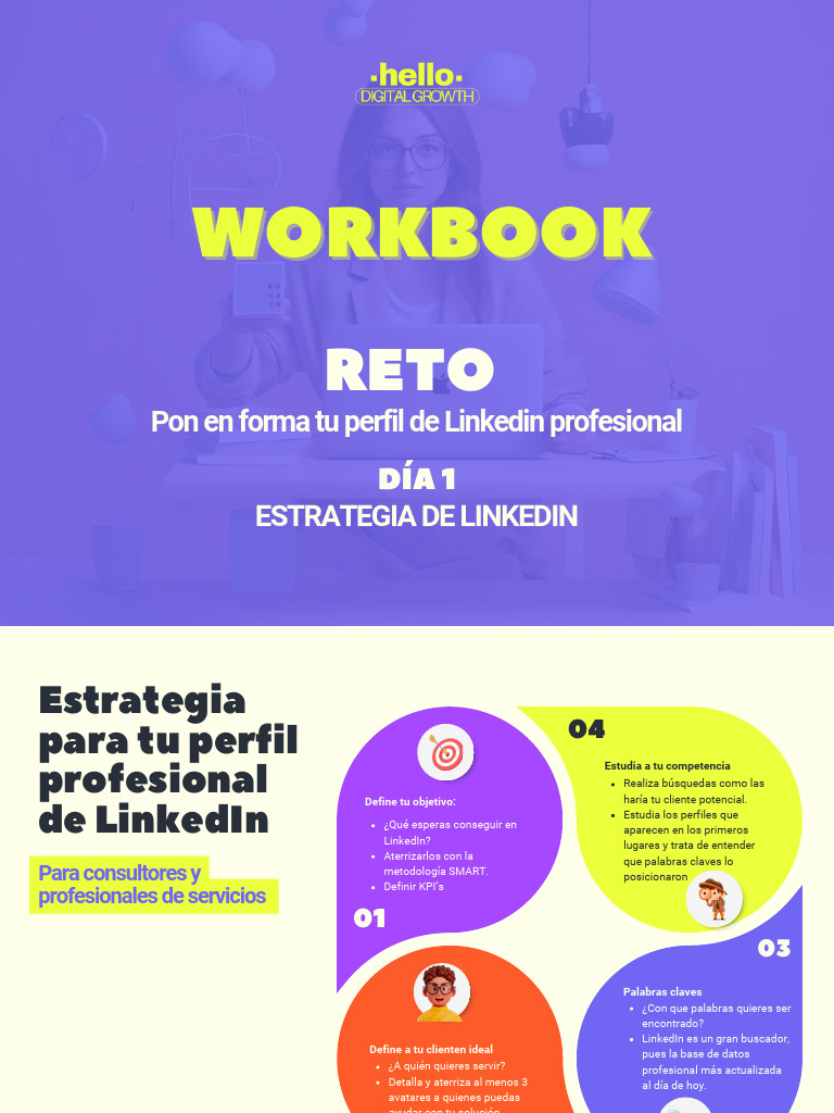 WORKBOOK RETO LINKEDIN para Profesionales de Servicios | PDF | Crecimiento personal y profesional
