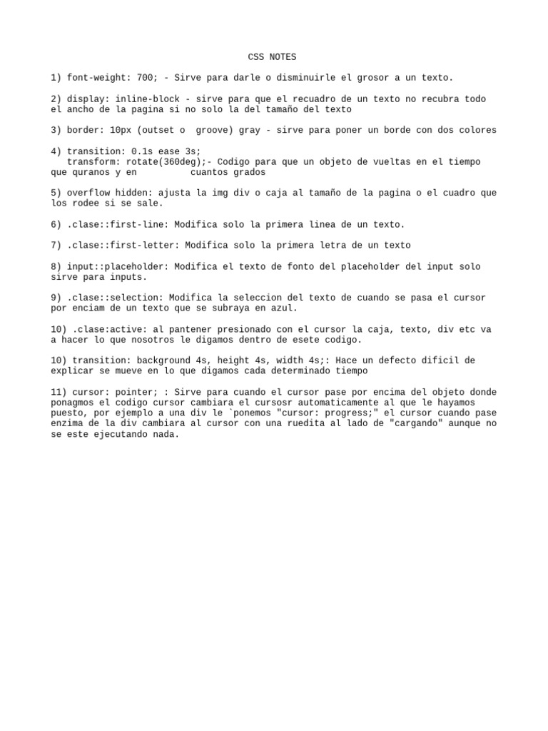 CSS Notes | PDF