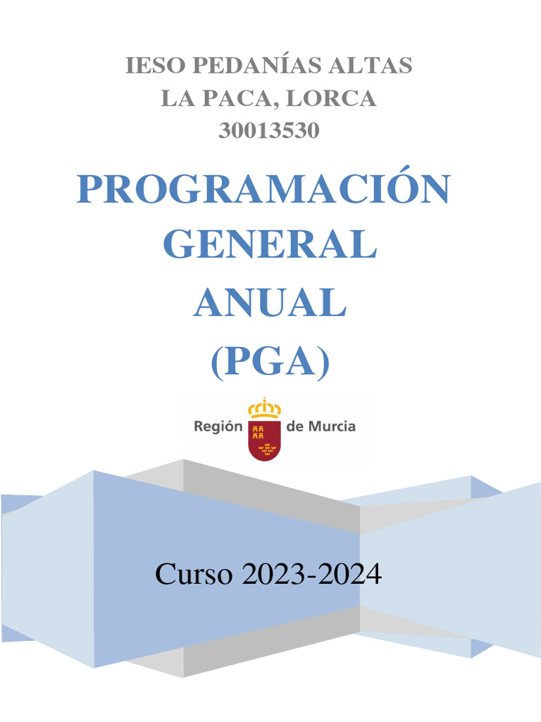 PGA IESO Pedanías Altas 23-24 | PDF | Plan de estudios | Periférico