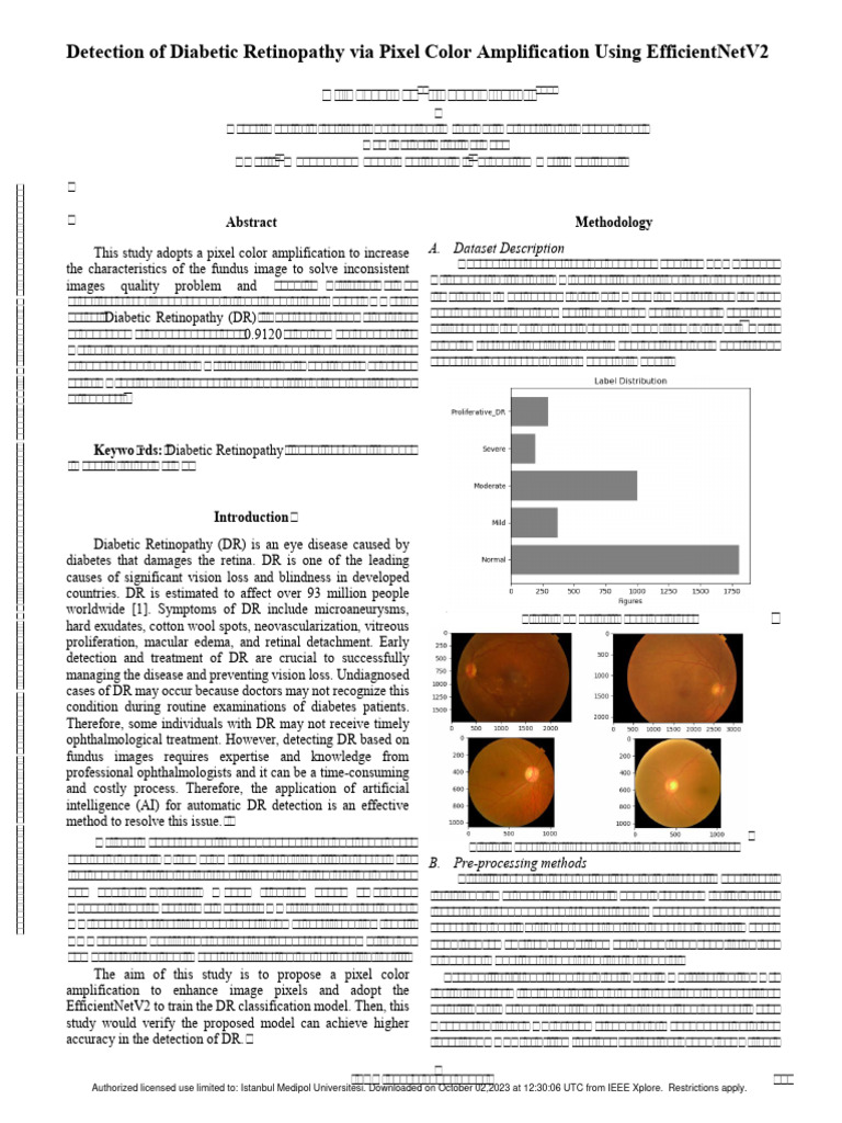 Detection of Diabetic Retinopathy Via Pixel Color Amplification Using ...