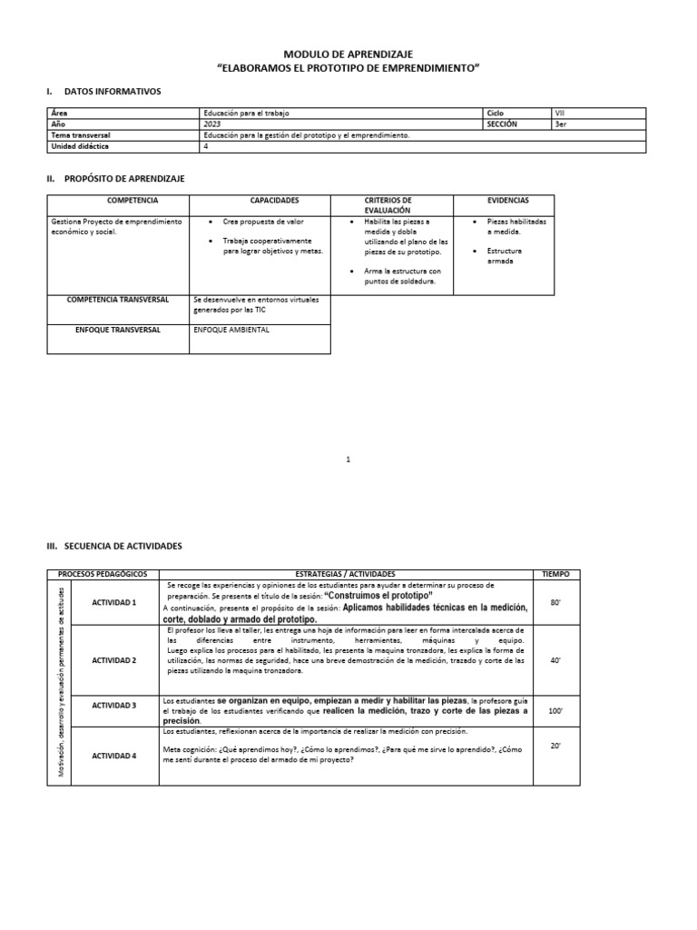 Modulo de Aprendizaje Semana 11 | PDF | Aprendizaje | Evaluación Modulo de Aprendizaje Semana 11 | PDF | Aprendizaje | Evaluación