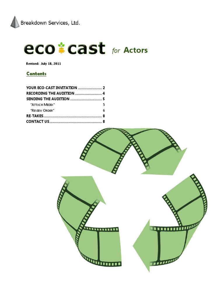 Using Eco Cast Actor | PDF | Audition | Media Technology
