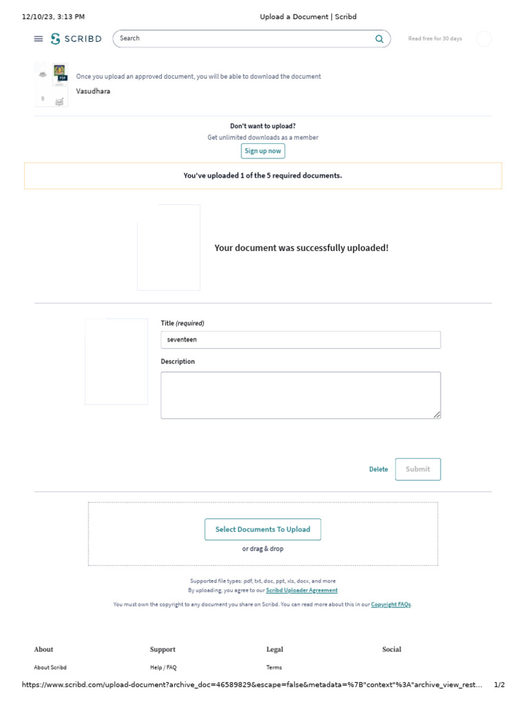 Eighteen | PDF | Scribd | Online Services