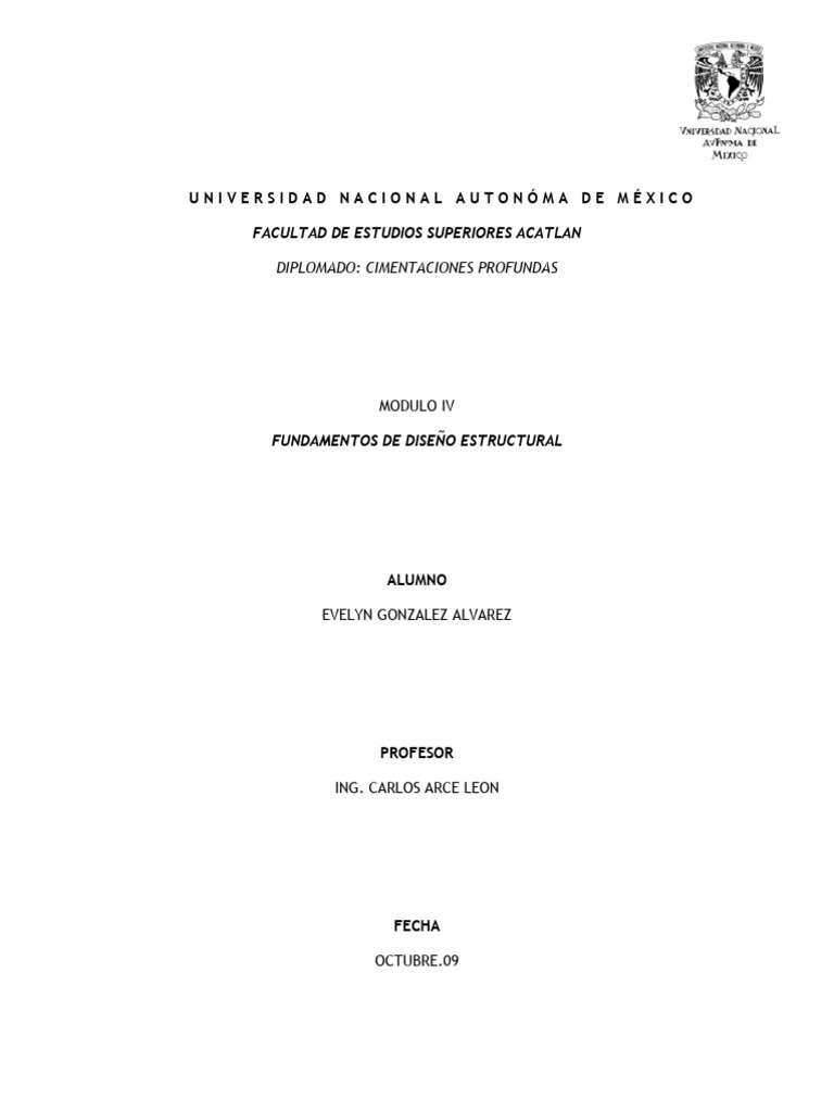 01 Fundamentos de Diseño Estructural | PDF | Ingeniería de Edificación | Elementos arquitectónicos