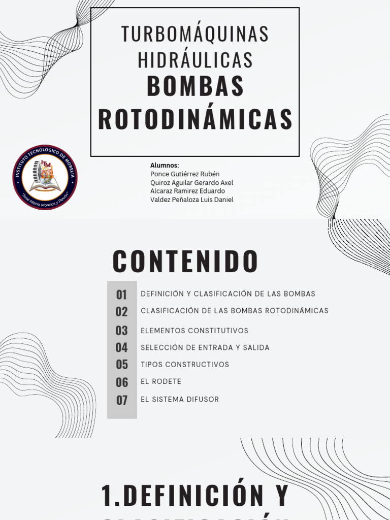Clasificación y Tipos de Bombas Rotodinámicas | PDF | Bomba ...
