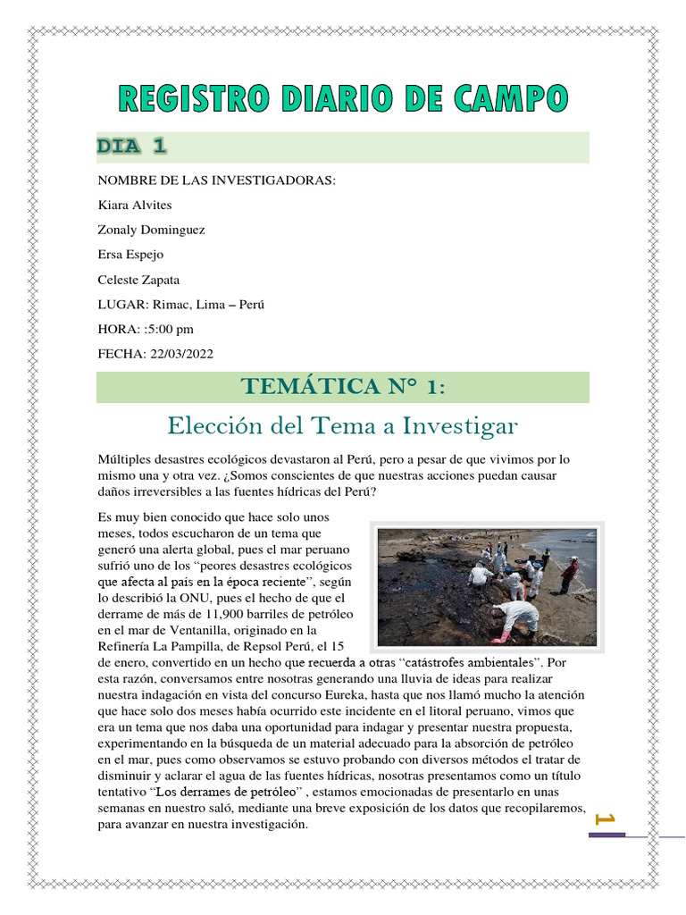 CUADERNO DE CAMPO - EUREKA 2022 | PDF CUADERNO DE CAMPO - EUREKA 2022 | PDF
