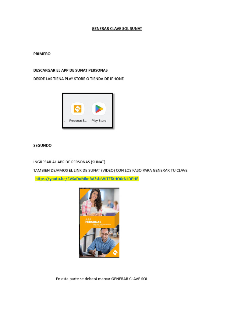 Generar Clave Sol Sunat | PDF