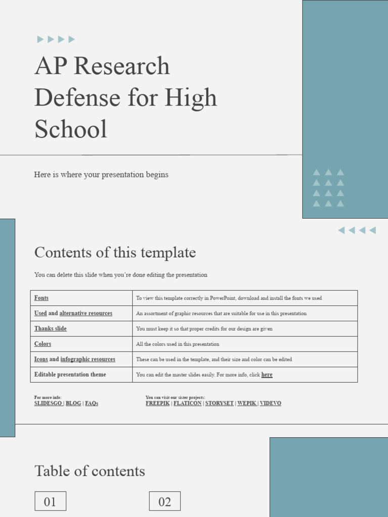AP Research Defense For High School by Slidesgo | PDF | Planets ...