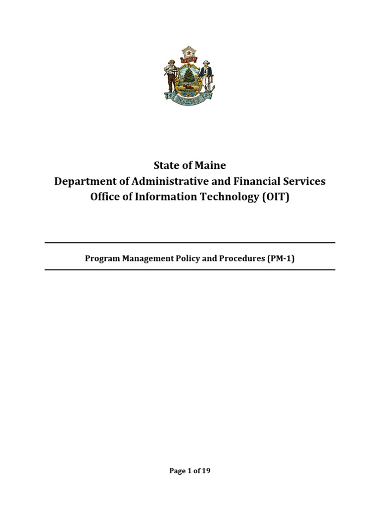 Program Management Policy | Download Free PDF | Information Security ...