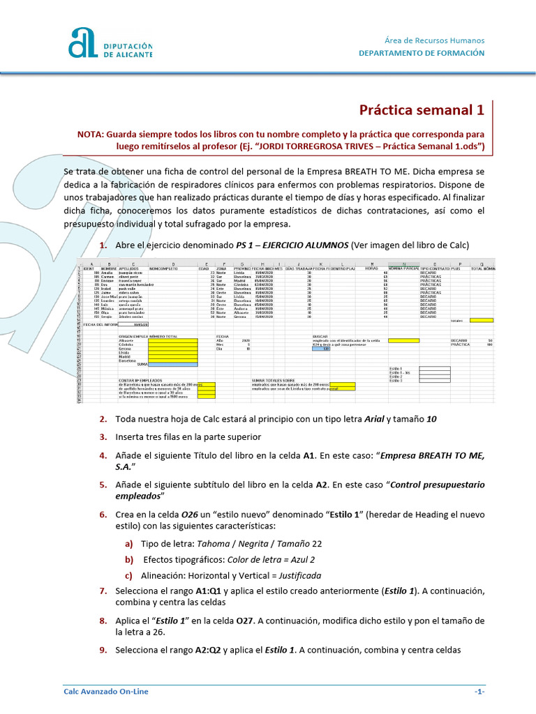 Ejercicio 01 Enunciado | PDF