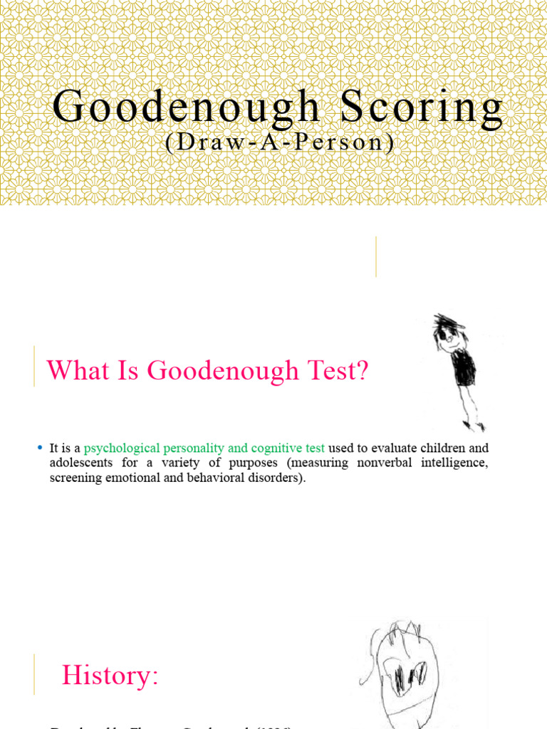 Goodenough Scoring: (Draw-A-Person) | PDF
