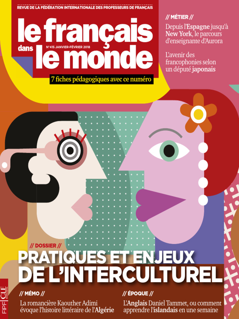 Pratiques Et Enjeux de 'Linterculturel, Français Dans Le Monde | PDF