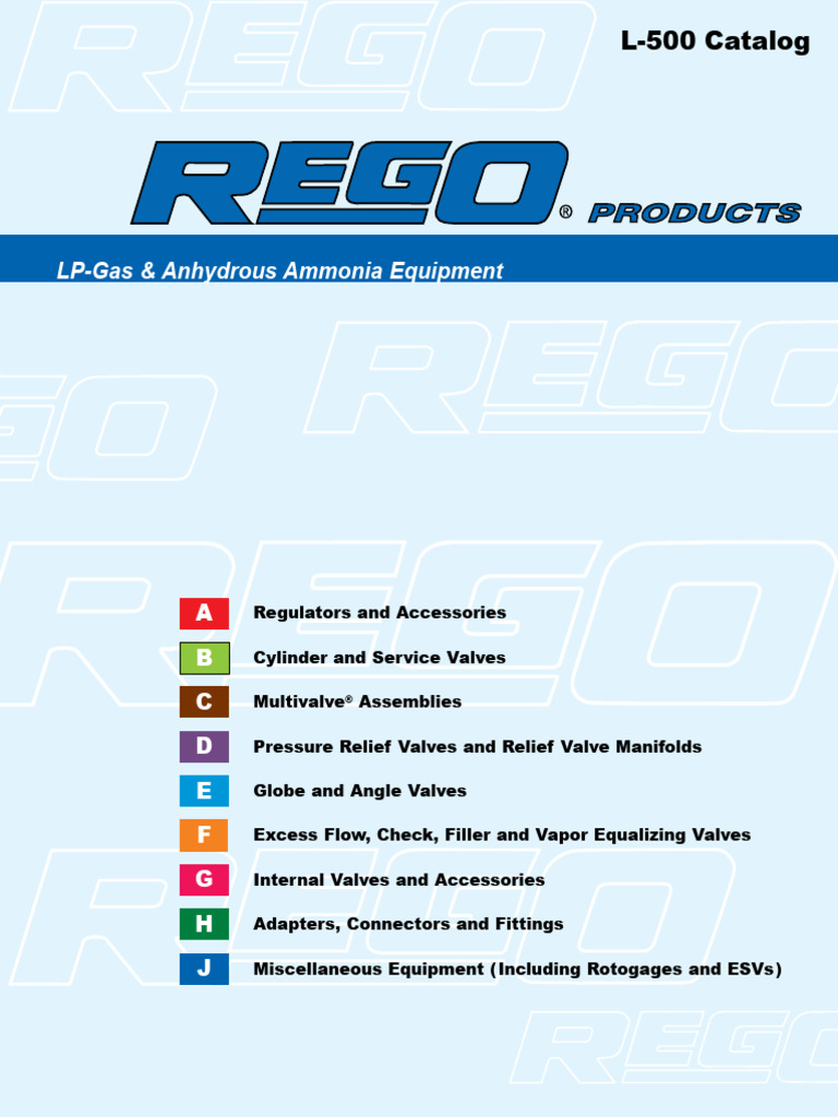 Rego L-500 | PDF | Valve | Liquefied Petroleum Gas