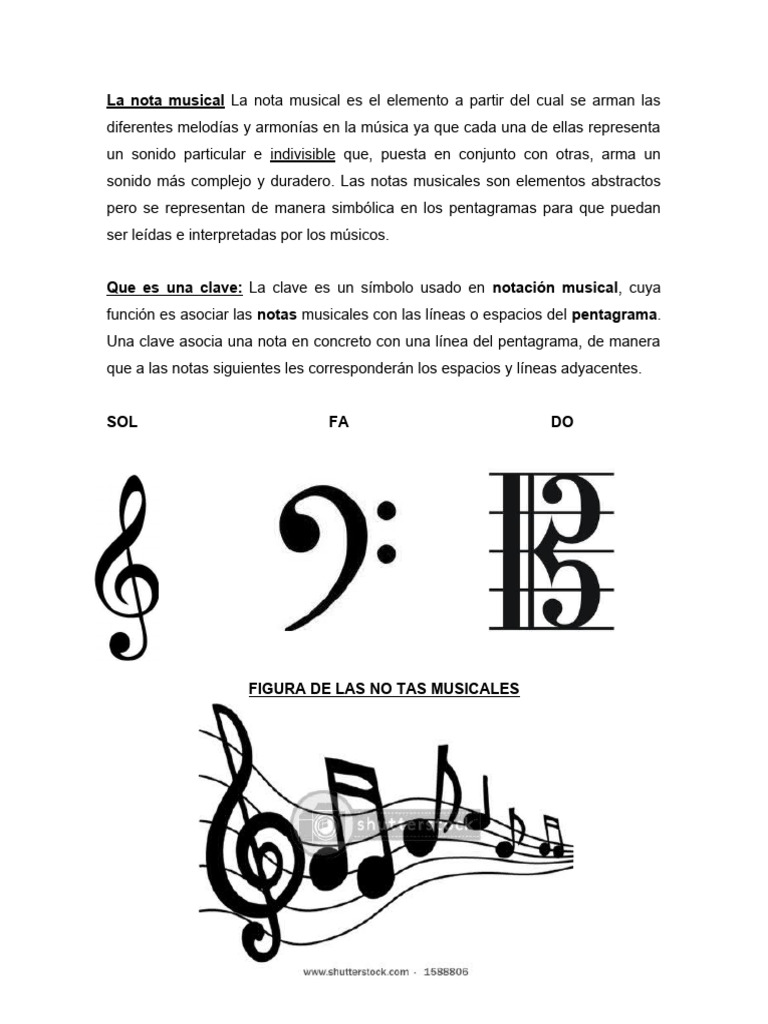 La Nota Musical | PDF | Leonardo Da Vinci | Clave