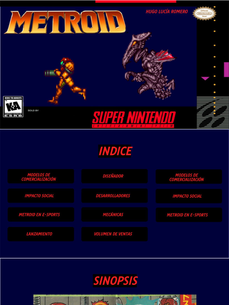 Presentación Metroid | PDF