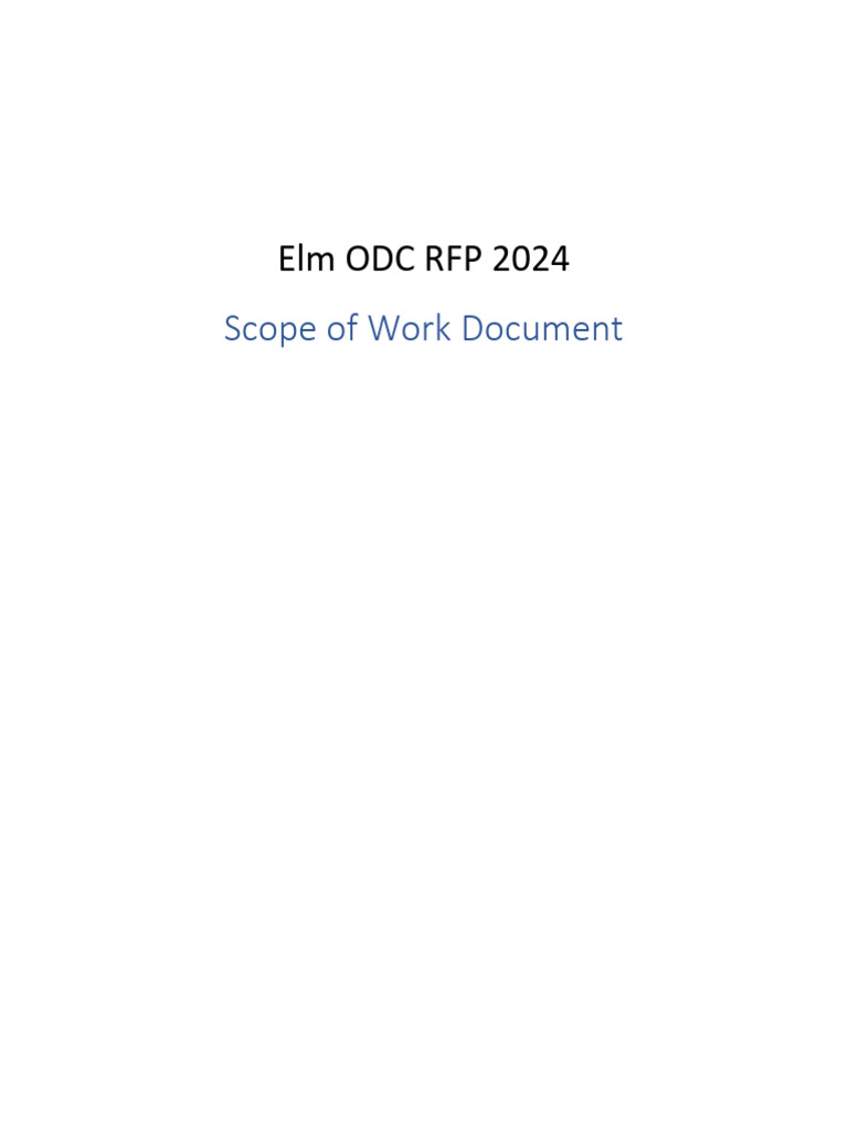 Odc 2024 RFP Sow v0.2 | PDF | Governance | Virtual Private Network