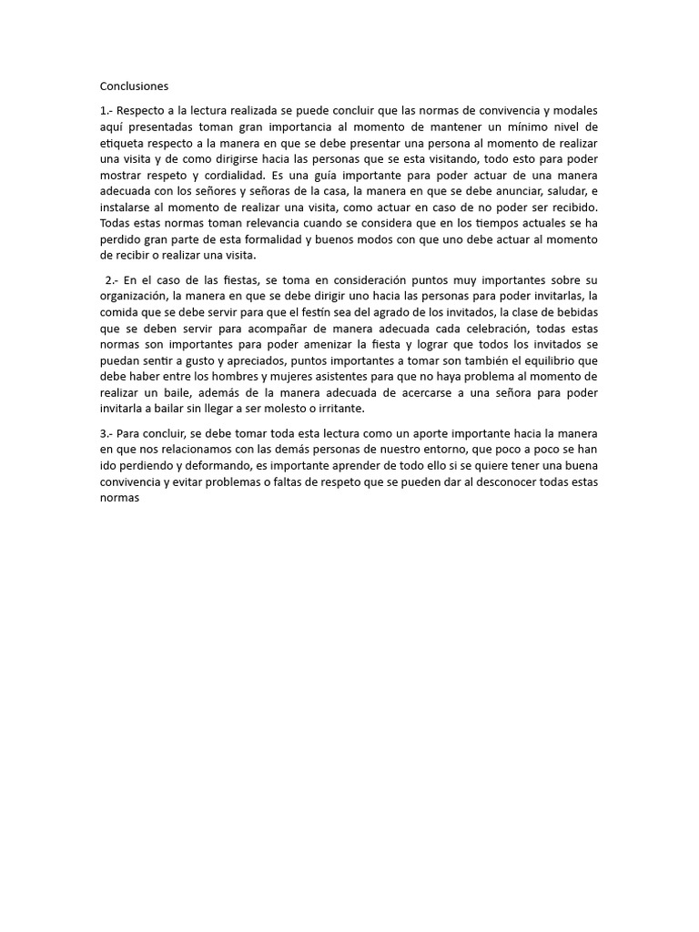 Conclusiones | PDF