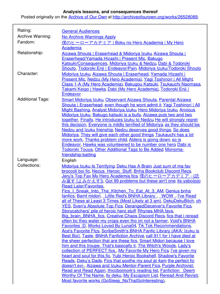 Analysis Lessons and | PDF