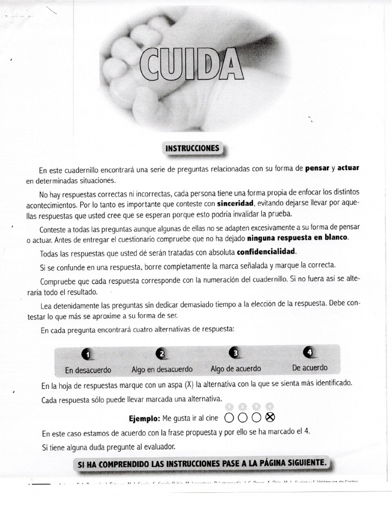 Cuida - Cuadernillo | PDF