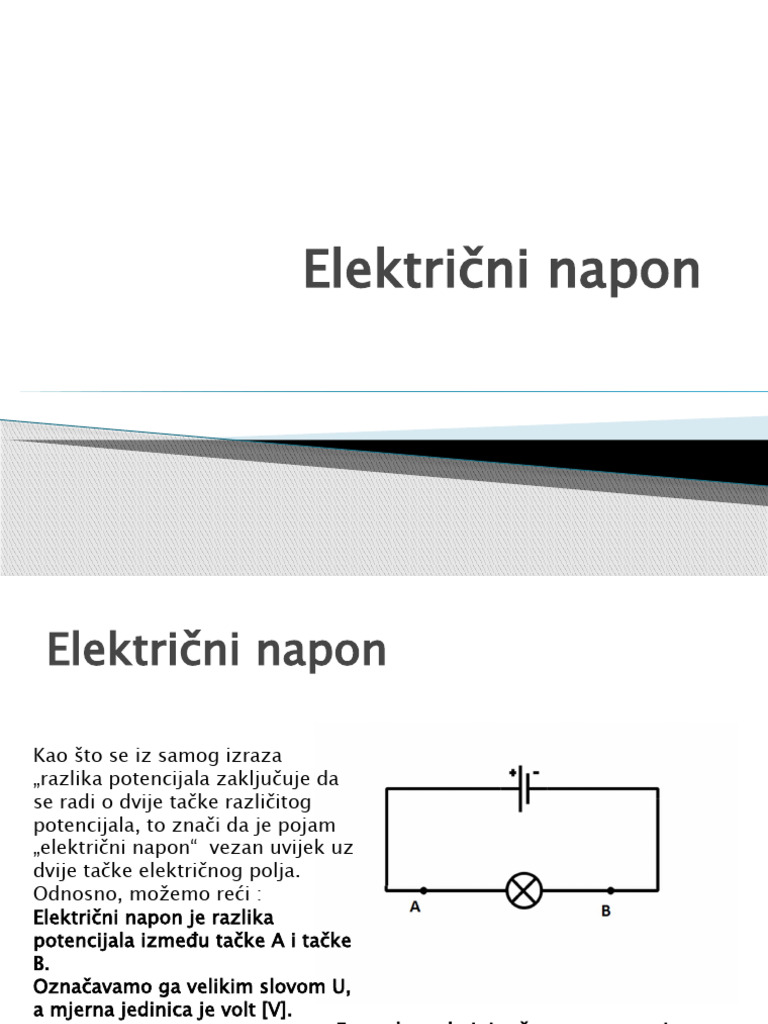 Električni Napon | PDF