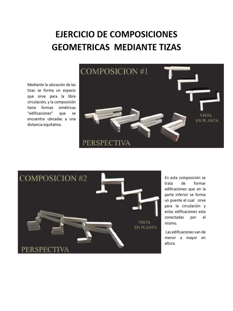 Ejercicio Tizas 10 Composiciones. | PDF