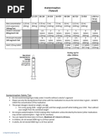 Tempra Dosage Chart | PDF | Dose (Biochemistry) | Chemistry