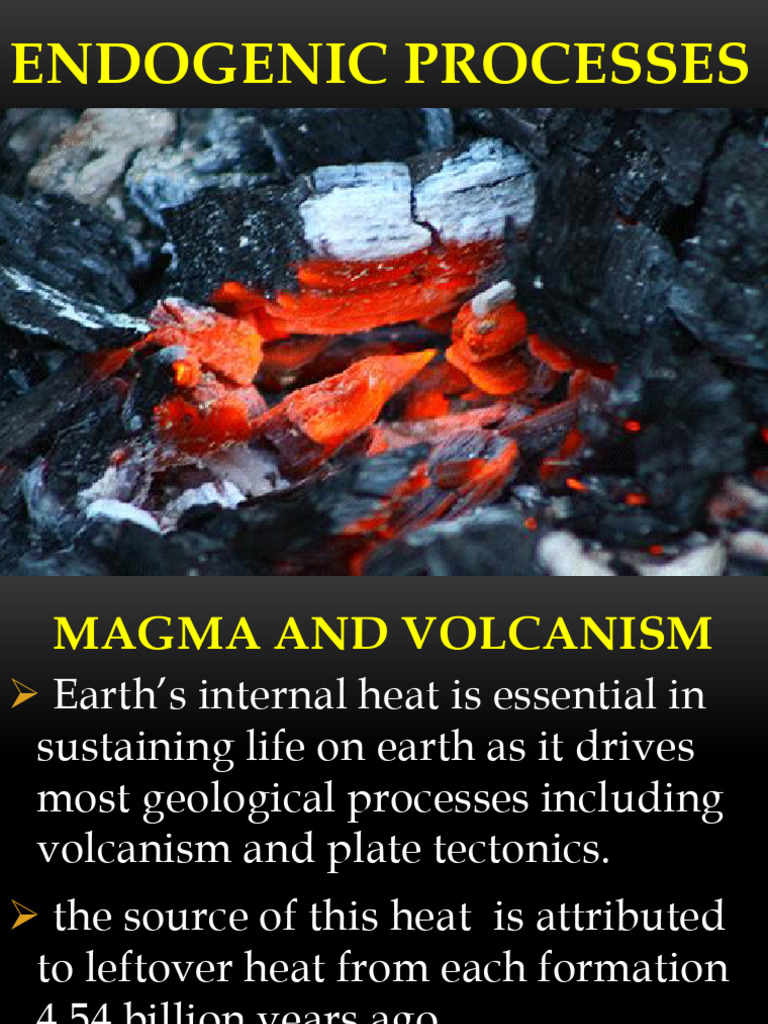 Endogenic Processes | PDF | Magma | Lava