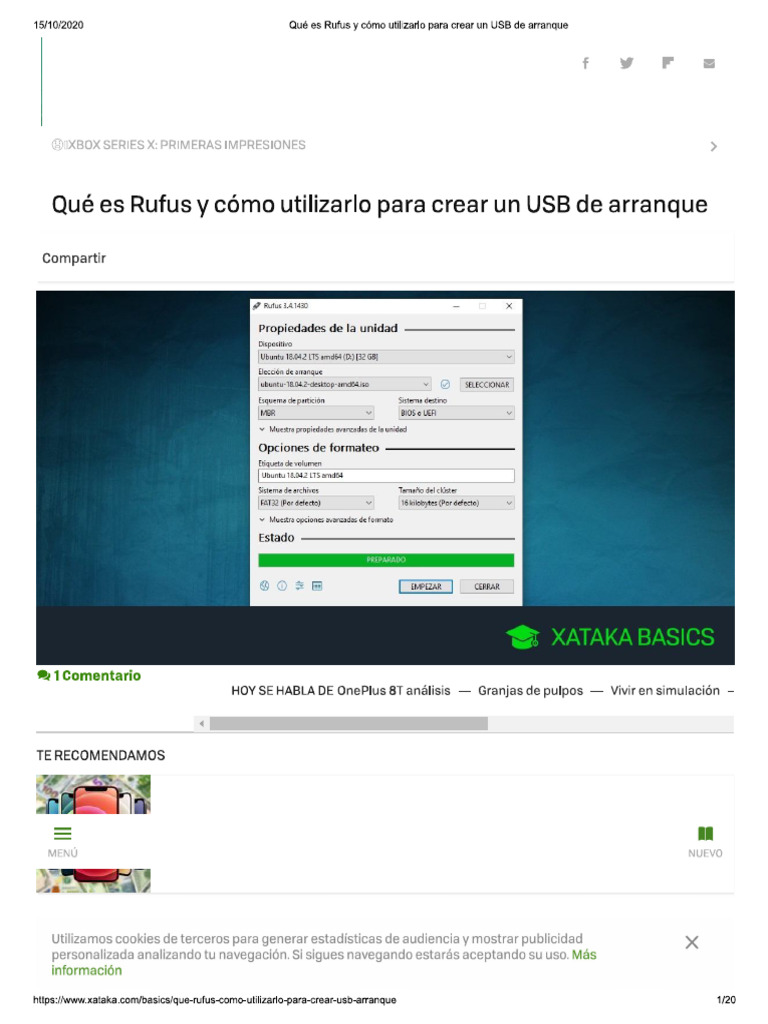 Qué es Rufus y cómo utilizarlo para crear un USB de arranque | PDF