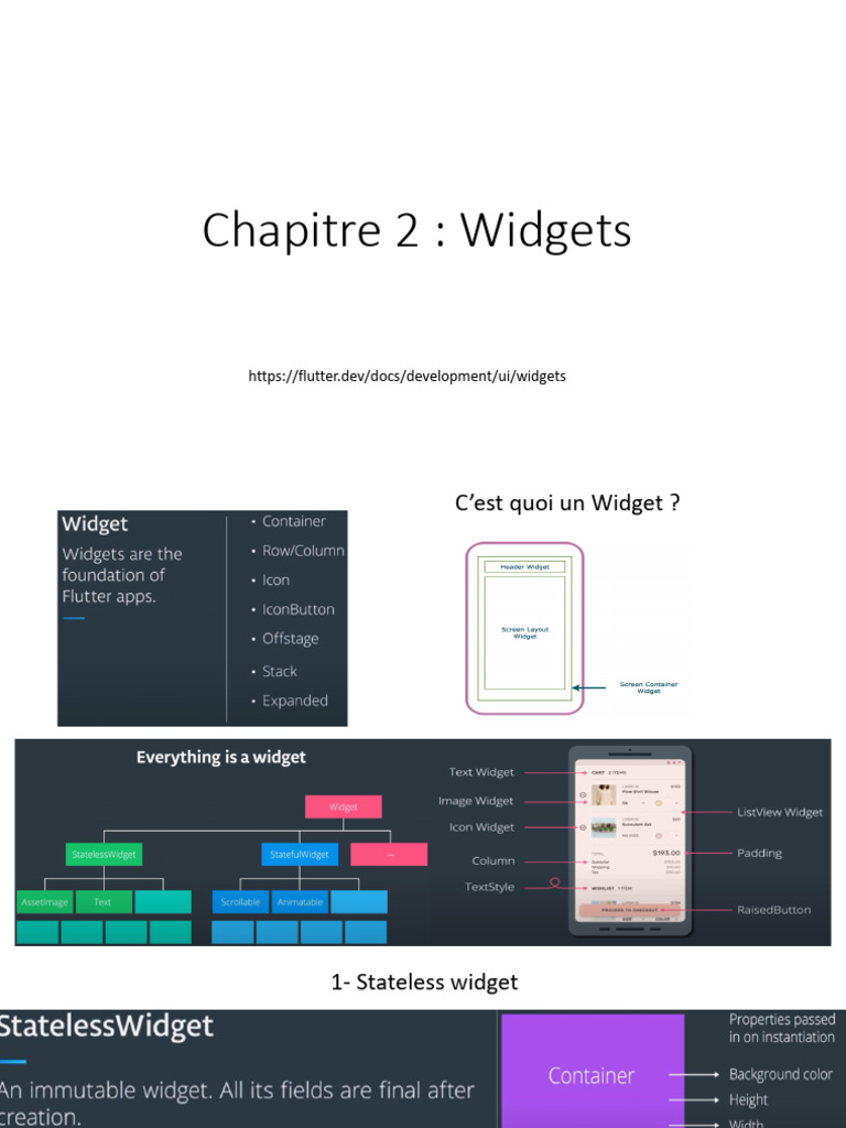 Flutter Chap2 Widgets | PDF