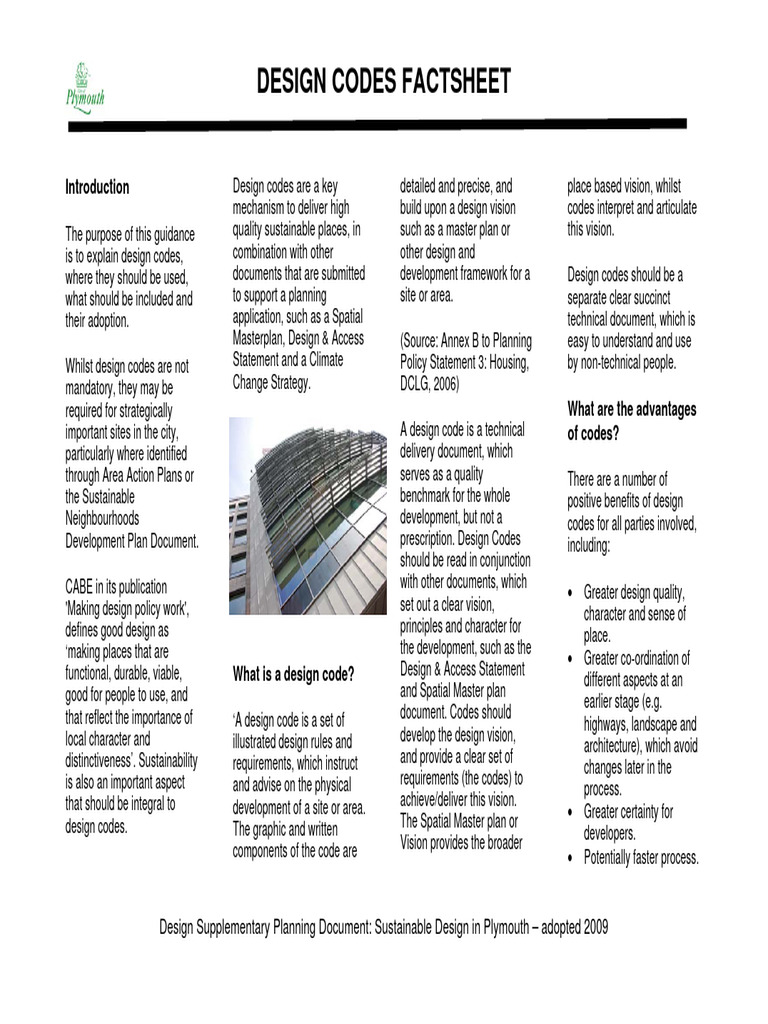 Design Codes | PDF | Sustainability | Design