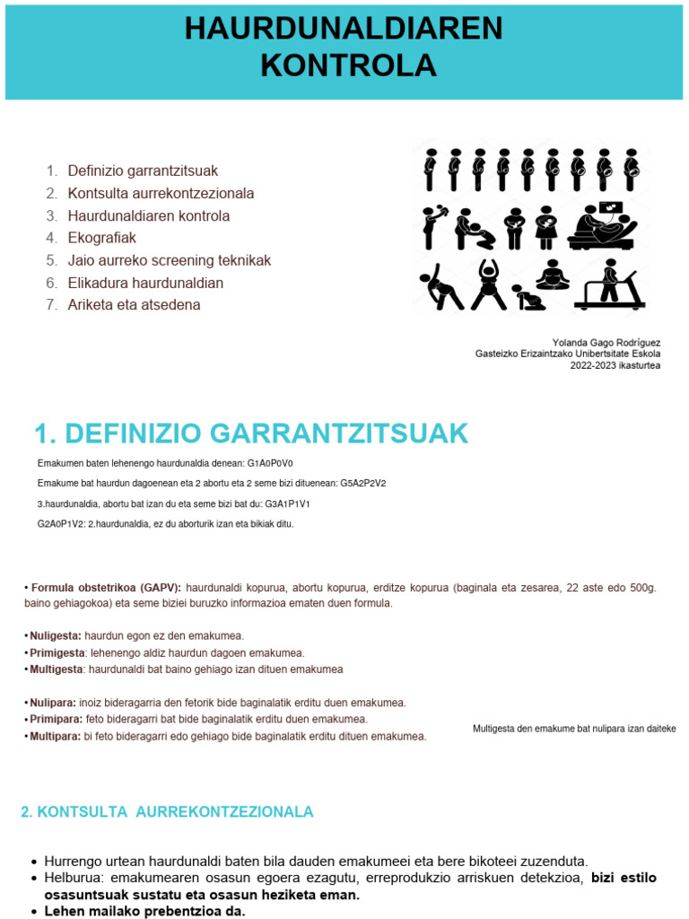 2.1. Haurdunaldiaren Kontrola | PDF